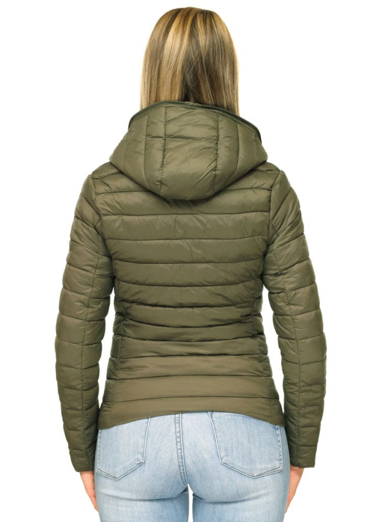Dames gewatteerde jas groen Jennifer Versano, donsjassen voor dames