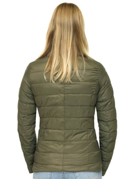 Dames gewatteerde jas groen Jennifer Versano, donsjassen voor dames