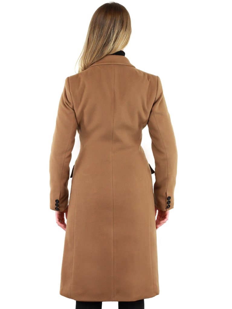 Dames mantel jas Versano Valentina camel